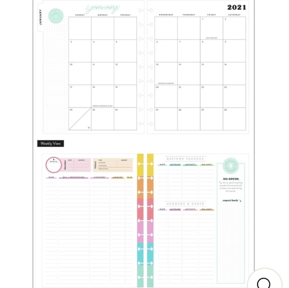 The Happy Planner | Other | Savvy Saver Deluxe Classic Budget Planner ...
